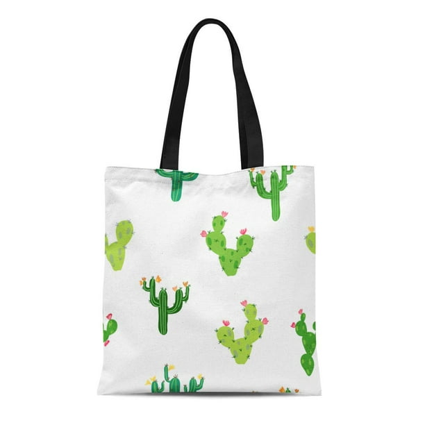 JSDART Canvas Bag Resuable Tote Grocery Shopping Bags Cute Tropical ...