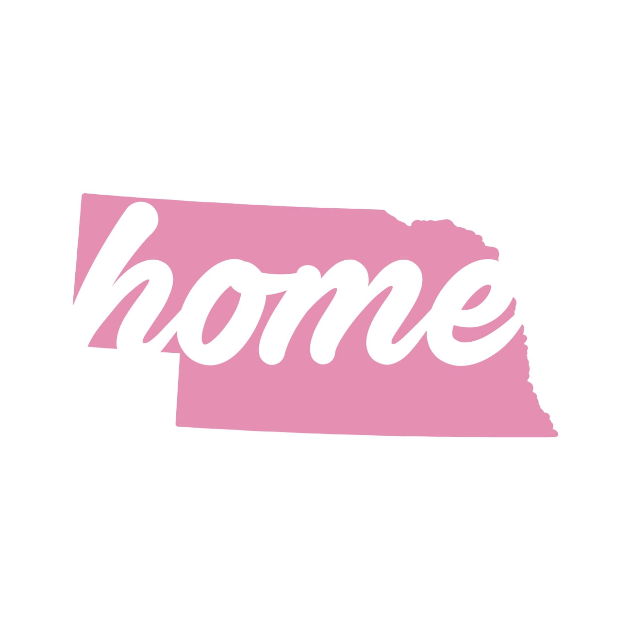 Nebraska Home Sticker Decal Die Cut - Self Adhesive Vinyl ...
