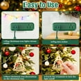 SHIQI-Touch Control Christmas Tree Ornament, Light Switch On/Off ...