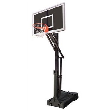 First Team OmniChamp Nitro Steel-Glass-HDPE Portable Basketball System44; Black - Walmart.com