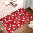 KLL Christmas Santa Cartoon Snowman A Print Front Door Mat Indoor ...