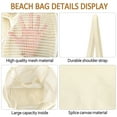Livhil Large Beach Mesh Tote Bag, Foldable Beach Tote Bag Waterproof ...