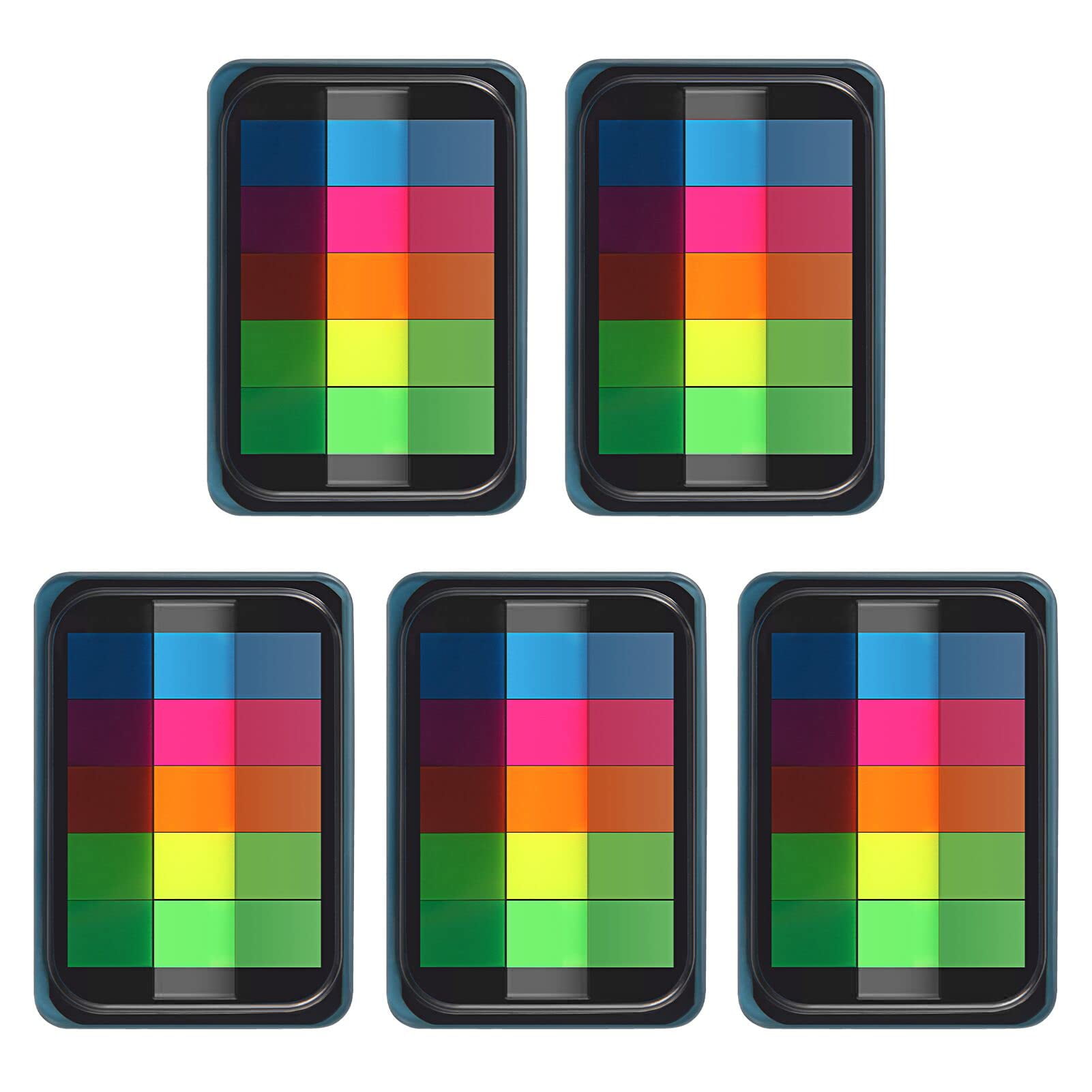 500 Pcs Sticky Notes Flags, 5 Color Index Tabs Index Flag Bright Colors ...