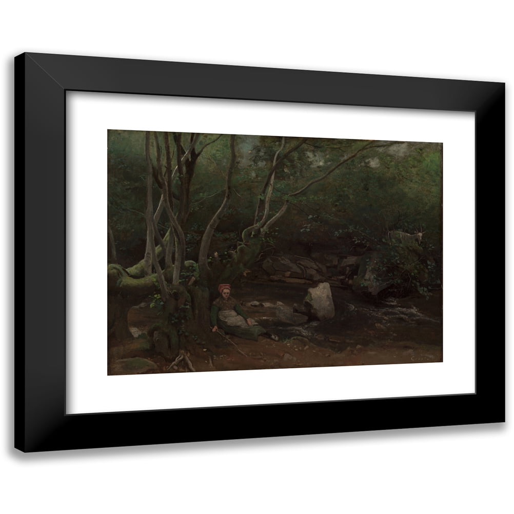 Jean-Baptiste-Camille Corot 24x19 Black Modern Framed Museum Art Print ...