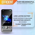 Language Translator Device,Voice/Text Bidirection Word Translator, 160 ...