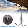 Stainless Steel 3-Claw Grappling Hook, Small/Large Size, for Climbing ...