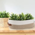 2 Pack Cotton Rope Bathroom Decor Baskets, Toilet Paper Holder Baskets ...