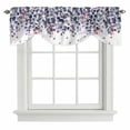 Blue Eucalyptus Tie Up Valances Curtain, Leaves and Fruit Adjustable ...