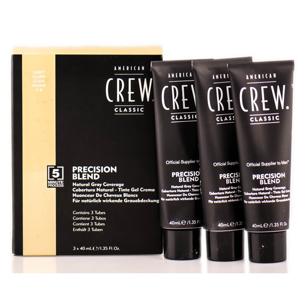 Color : Light 7-8 , American Crew Precision Blend Natural Gray Coverage ...