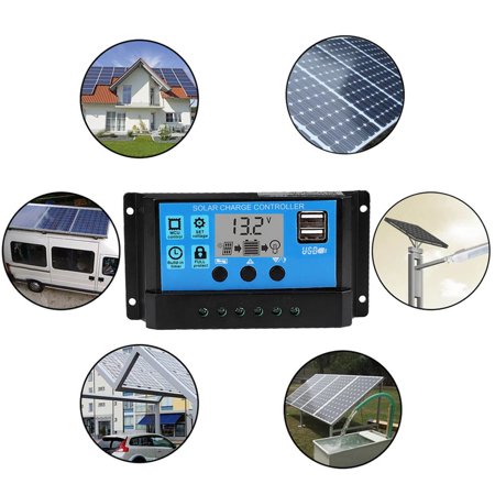 60A 12V 24V Auto Solar Controller 60A Charge Controller PWM PWM ...