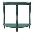 Furniture of America Light Green Half-Moon Console Table with Shelf for ...