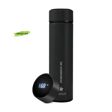 Milton Flip Lid 500 Thermos 24 Hours Hot and Cold Water Bottle,1 Piece, 500 ml, Silver - Walmart.com