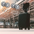 4PCS Quiet Rolling Luggage Wheels Practical Plastic Replacement Set 360 ...