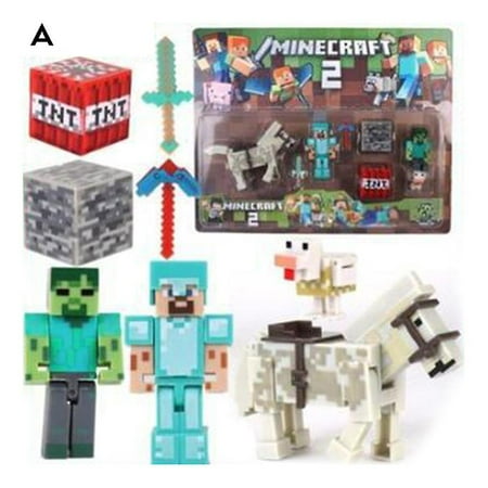 Minecraft Building Block Figures Toy Collectable Action Figure And ...