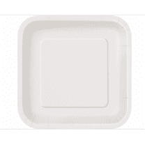 Square Paper Plates, 9 in, Red, 14ct - Walmart.com