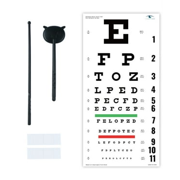 HIAKDOFT 1 Set Vision Testing Chart Eye Test Tool for Daily Life Use in ...