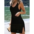 Mukola Summer Swimsuit Cover Up For Women Hollow Out Knit Sleeveless
