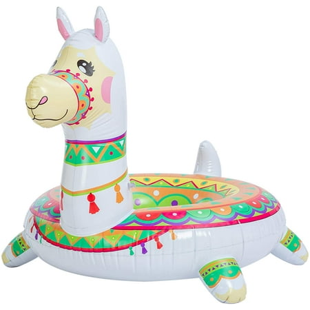 KSCD Inflatable Llama Pool Float 43.5”, Pool Tubes, Fun Beach Floaties ...