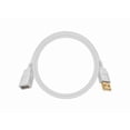 Monoprice USB-A to USB-A Female 2.0 Extension Cable - 28/24AWG Gold ...
