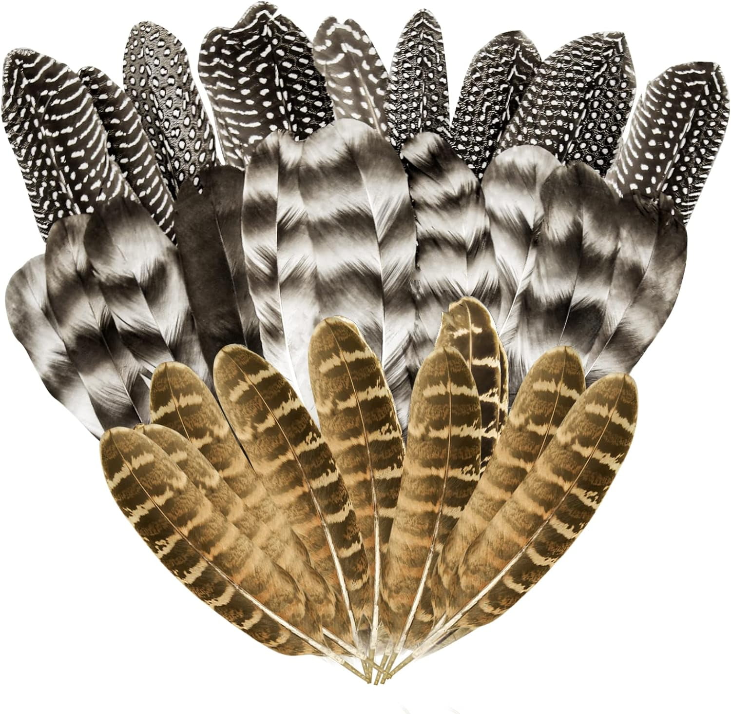 30 plumas naturales de pavo, faisán de plumas artesanales de 5,3-7 ...