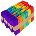 Colored Craft Sticks, 450 PCS 2.5 Inch Mini Wood Popsicle Sticks ...