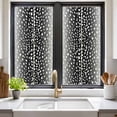 Art Black Window Privacy Film, Vintage White Polka Dots Black Gray ...