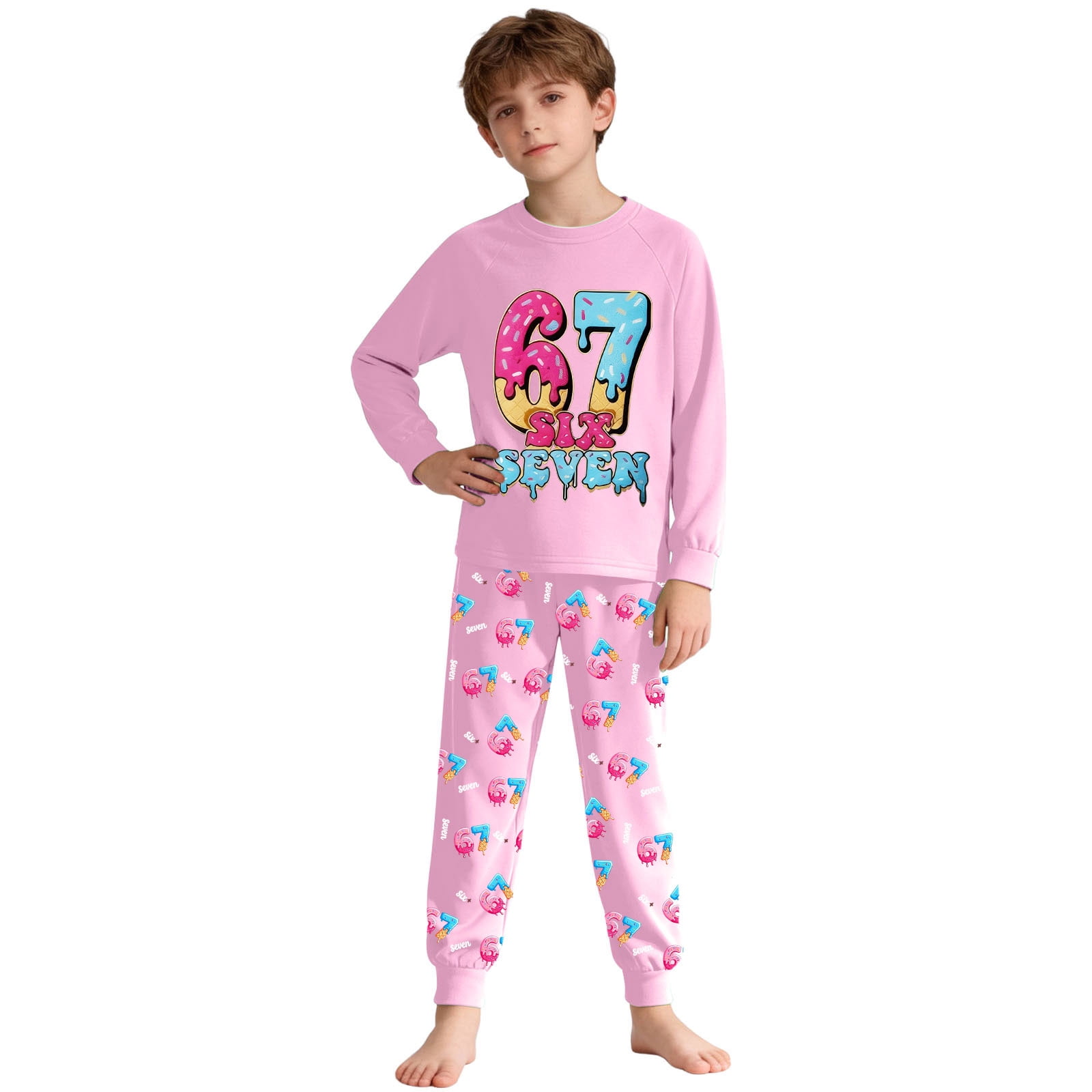 Click here for Liyamei Boys All Over Print Loungewear 2 Piece Paj... prices