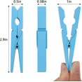 50Pcs Colored Clothes Pins Wooden Clips for Hanging, 2.9inch ...