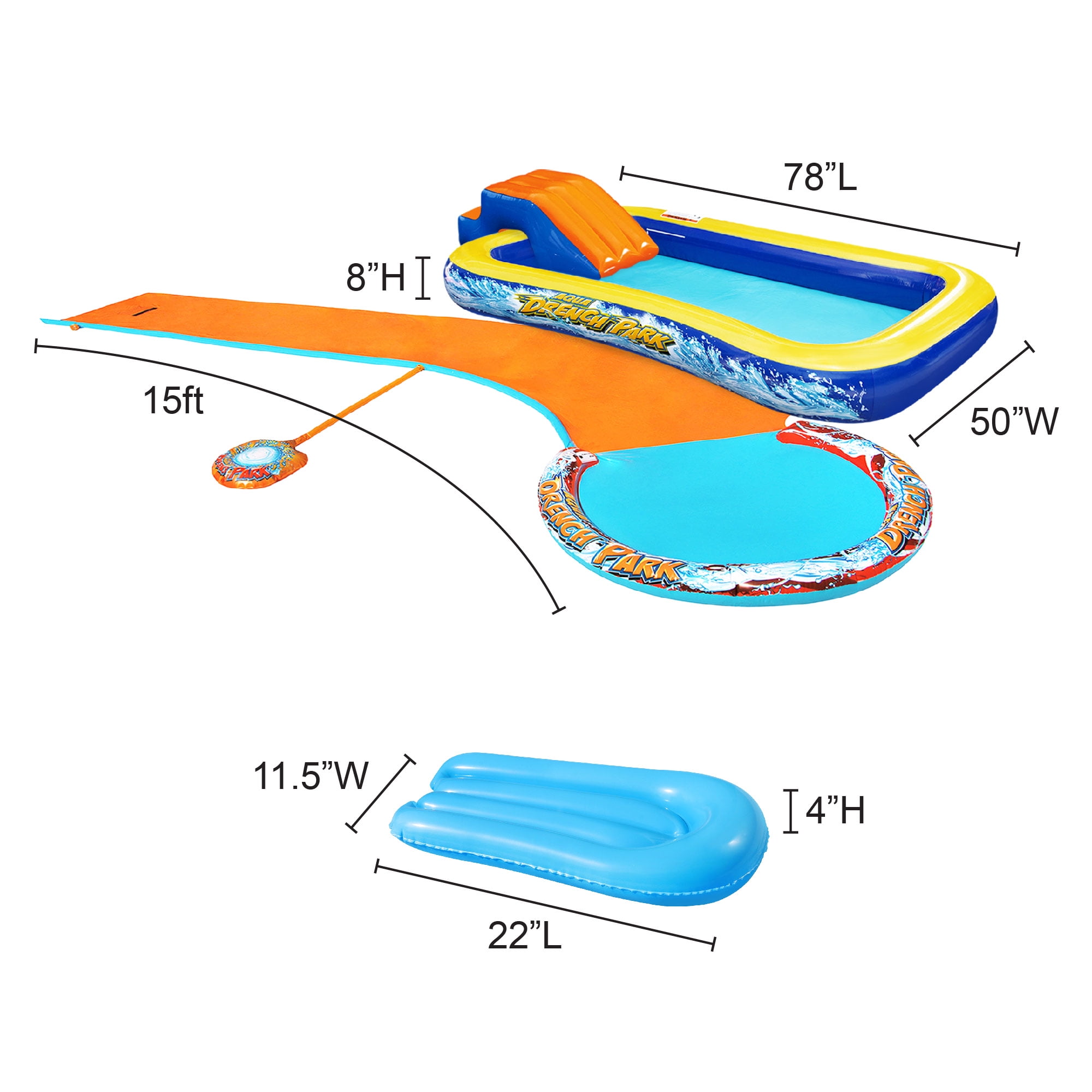Banzai Aqua Drench 3-in-1 Splash Park for Outdoor Barbados | Ubuy