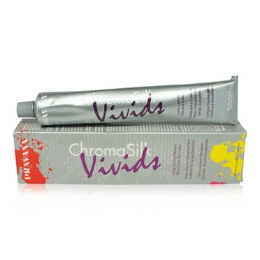 PRAVANA ChromaSilk Dye - Long-Lasting Hair Color Vivids in Violet, 3 Oz ...