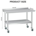 Pinypikaka Stainless Steel Table for Prep & Work 30 x 24 inch with ...