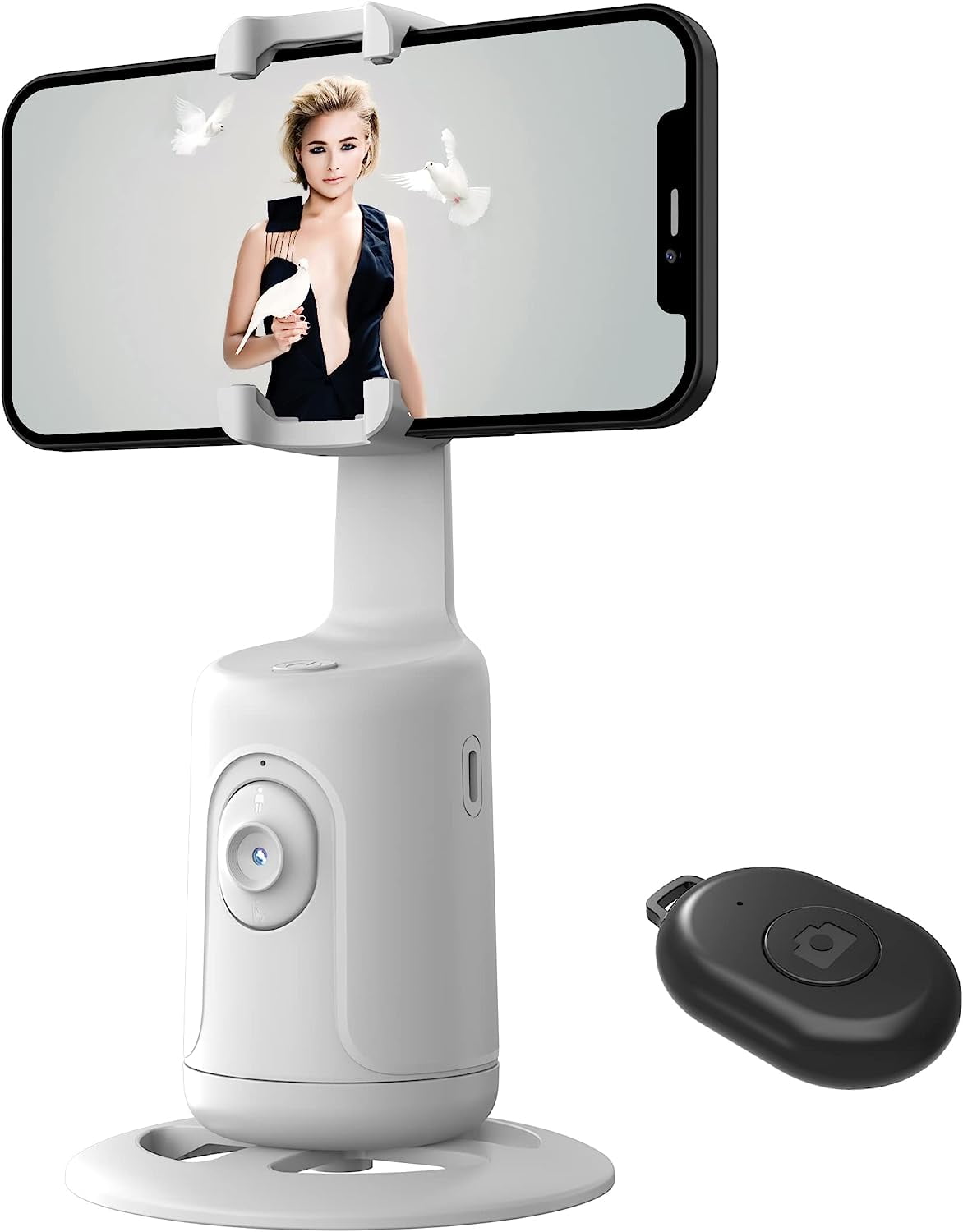 Auto Face Tracking Tripod, 360° Rotation Face Body Phone Camera Mount ...