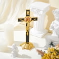 Alloy Crucifix Statue Display Decorations for Home Office Desktop ...