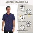 Iceglad Golf Shirts for Men Short Sleeve Dry Fit Print Performance ...