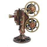 Drevy Design Steampunk Projector Statue Cold Cast Resin Antique Bronze ...