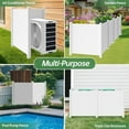 No Dig Air Conditioner Fence PVC Privacy Screen Trash Can Fence ...