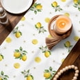 Cute Lemon Summer Table Runner 70 Inches, Farmhouse Floral Botanical ...