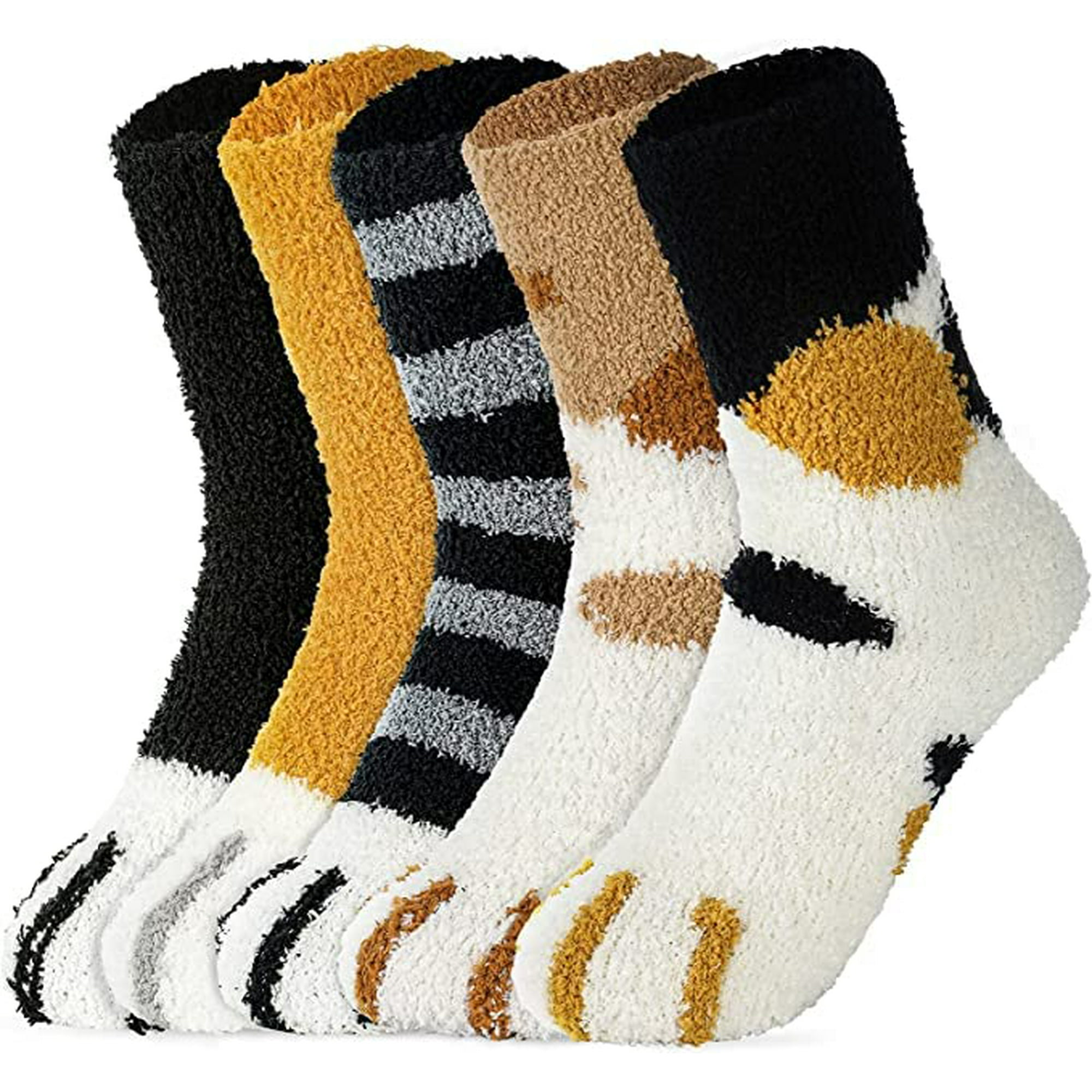 Click here for Unbranded 5 Pairs Fuzzy Cat Socks For Women - Warm... prices