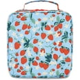 ban.do Insulated Lunch Box, Large Thermal Travel Food Bag, Strawberry ...