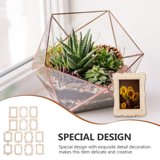 40pcs Hand Made Mini Wooden Pictures Frames DIY Wood Picture Frame Home ...