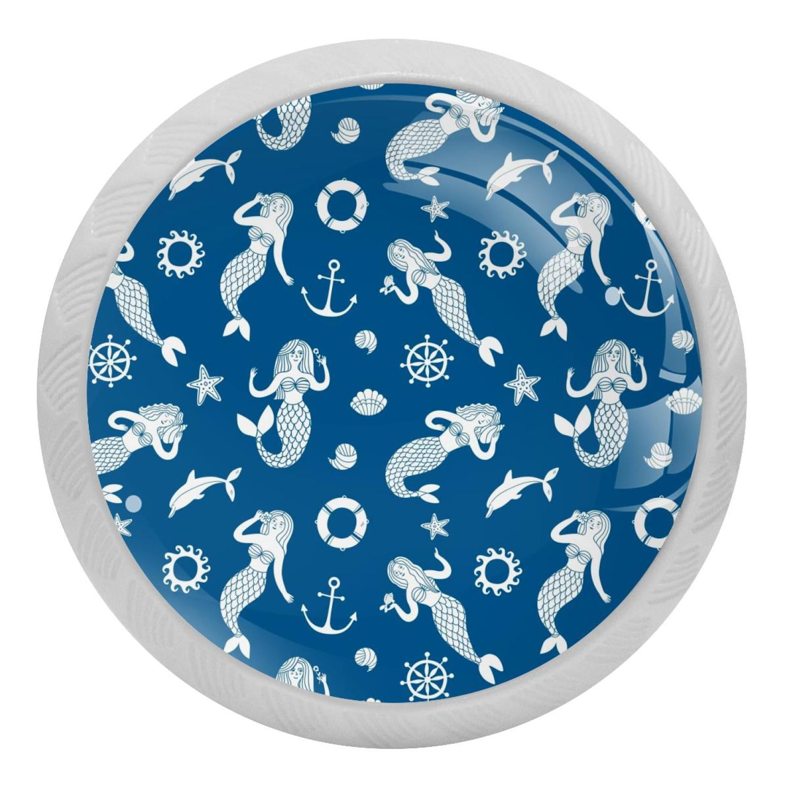 4PCS Round Anchor Cabinet Fluorescence Knob Glowing in the Dark ...