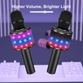 Black Karaoke Microphone Portable 4-in-1 Singing Player for Parties and ...
