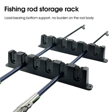Rush Creek Creations 11 Rod Wall Mount Organizer, 2 in 1 Fishing Pole ...