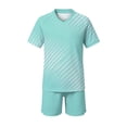 Amidoa Boys Athletic Outfit Sets 2 Piece Short Sleeve Performance ...