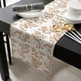 Brown Fruit Table Runner 72 Inches Long, Vintage Plant Nature Botanical ...