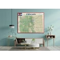Colorado Physical Map - 16.5 x 18.8 Inches - Paper Laminated$$Office ...