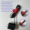 20 Pcs Leather Heart Cord Organizer, Portable Cable Straps for ...