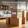 320 Pack 6×4 Inch Moving Box Labels, 8 Color-Coded Stickers plus Red ...