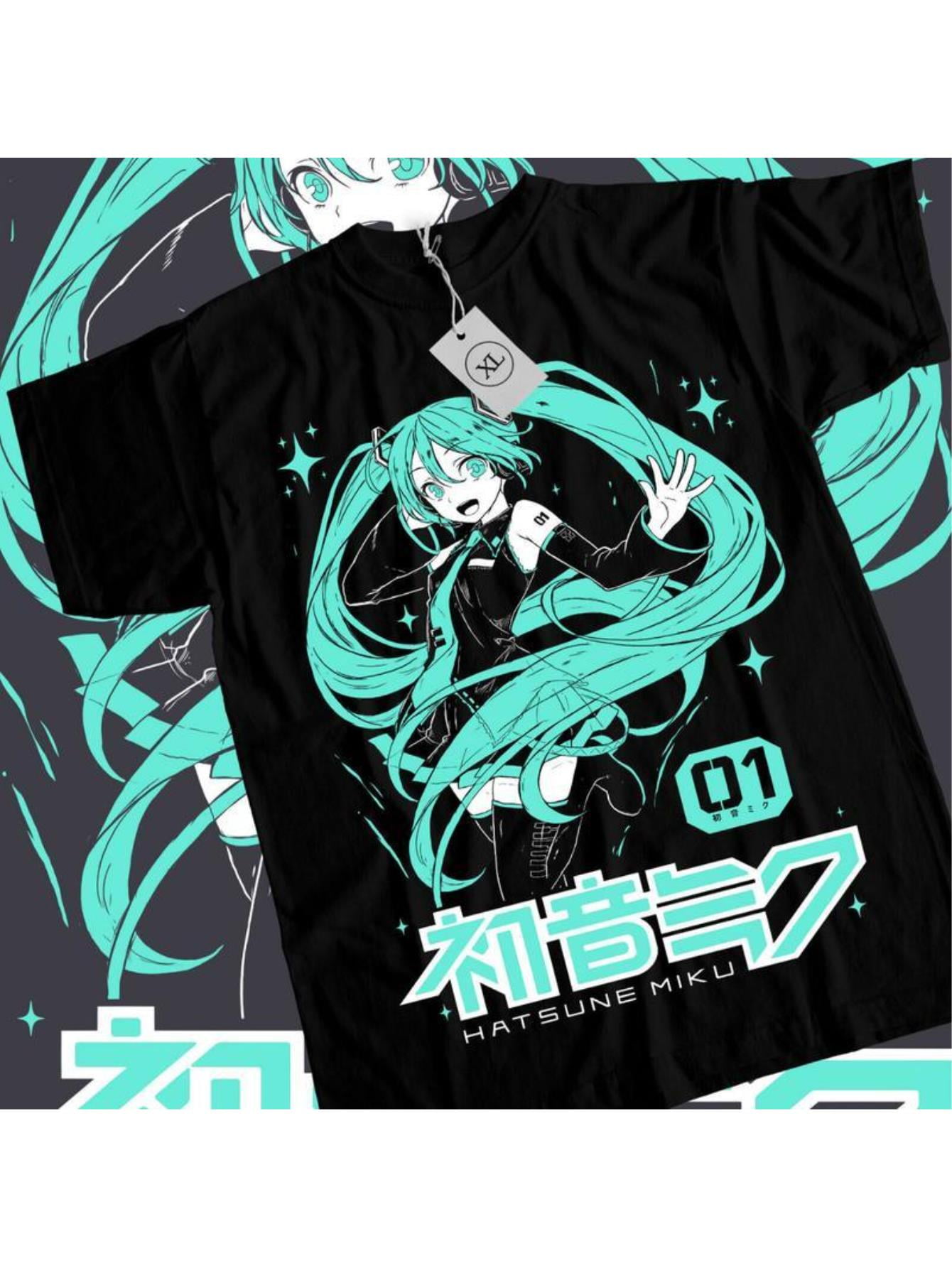 [Soft 100% Cotton] Hatsune Miku T-Shirt & Sweatshirt, anime Girl Kawaii ...