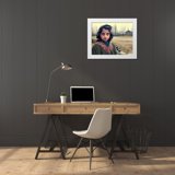 Al Farsi, Haitham 14x12 White Modern Wood Framed Museum Art Print ...